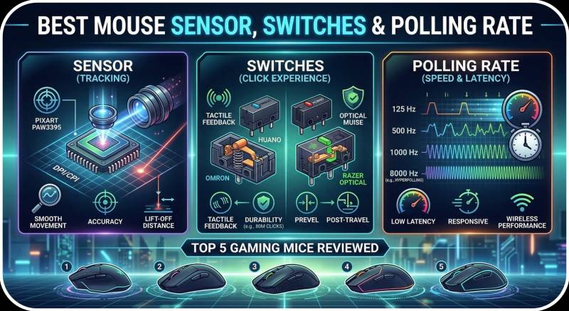 Best Claw Grip Gaming Mouse In 2026 — Top 5 Picks For FPS & Esports